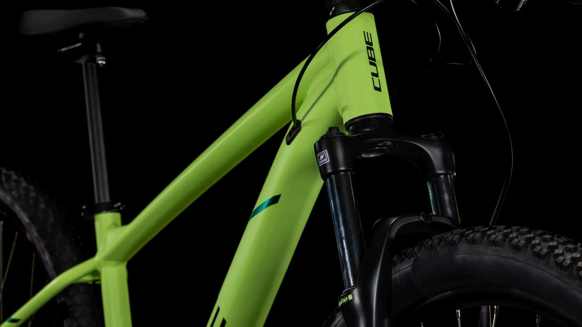 Cube Aim One Hardtail Mountain Bike 2025 Lemon Squeeze/Black