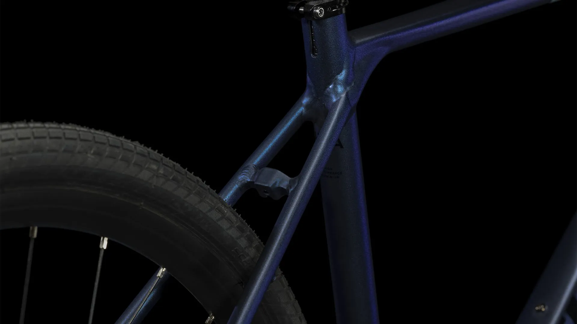 Cube Nulane Urban Hybrid Bike 2024 Velvet Blue/Black