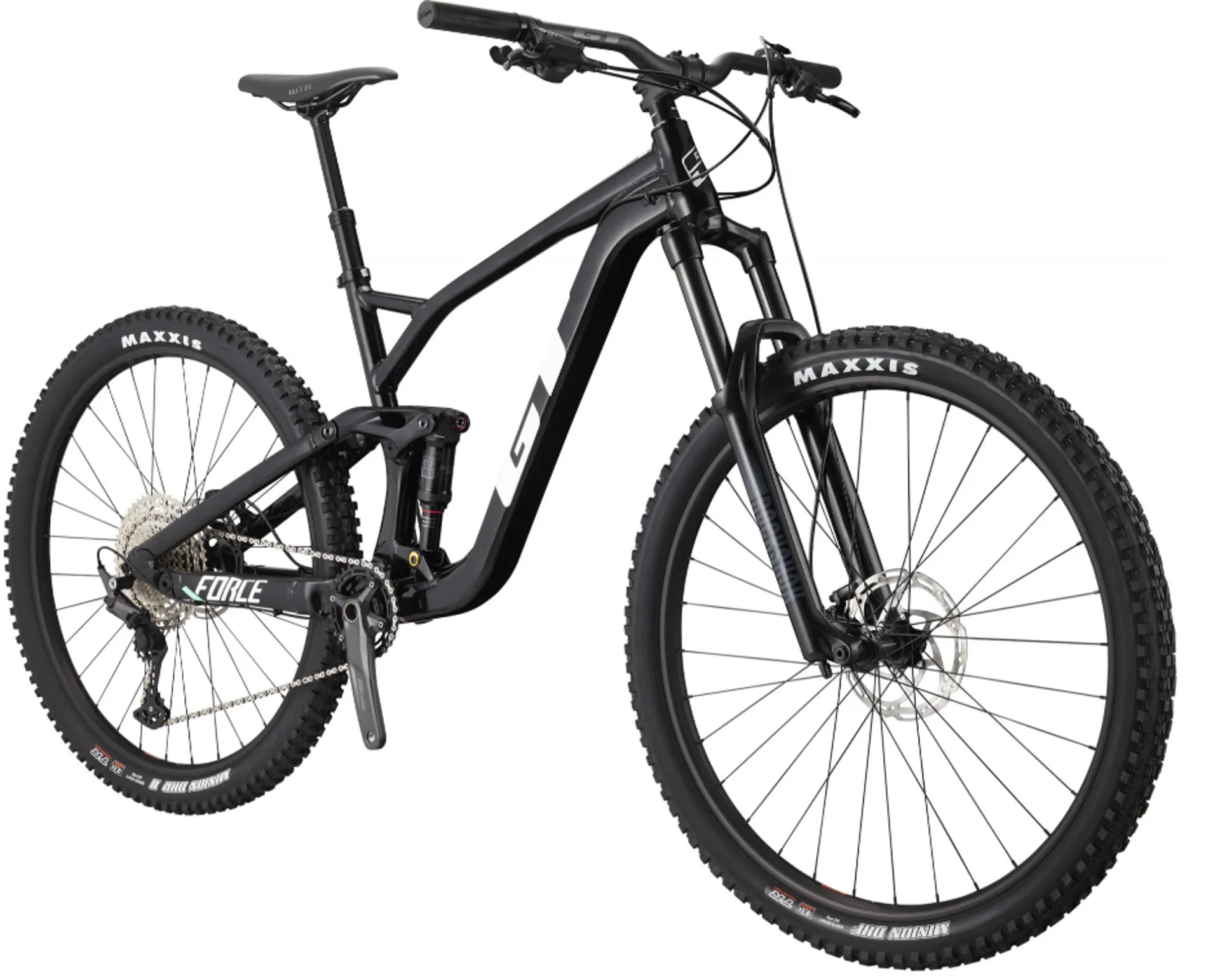 GT Force Sport Full Suspension Mountain Bike Gloss Black