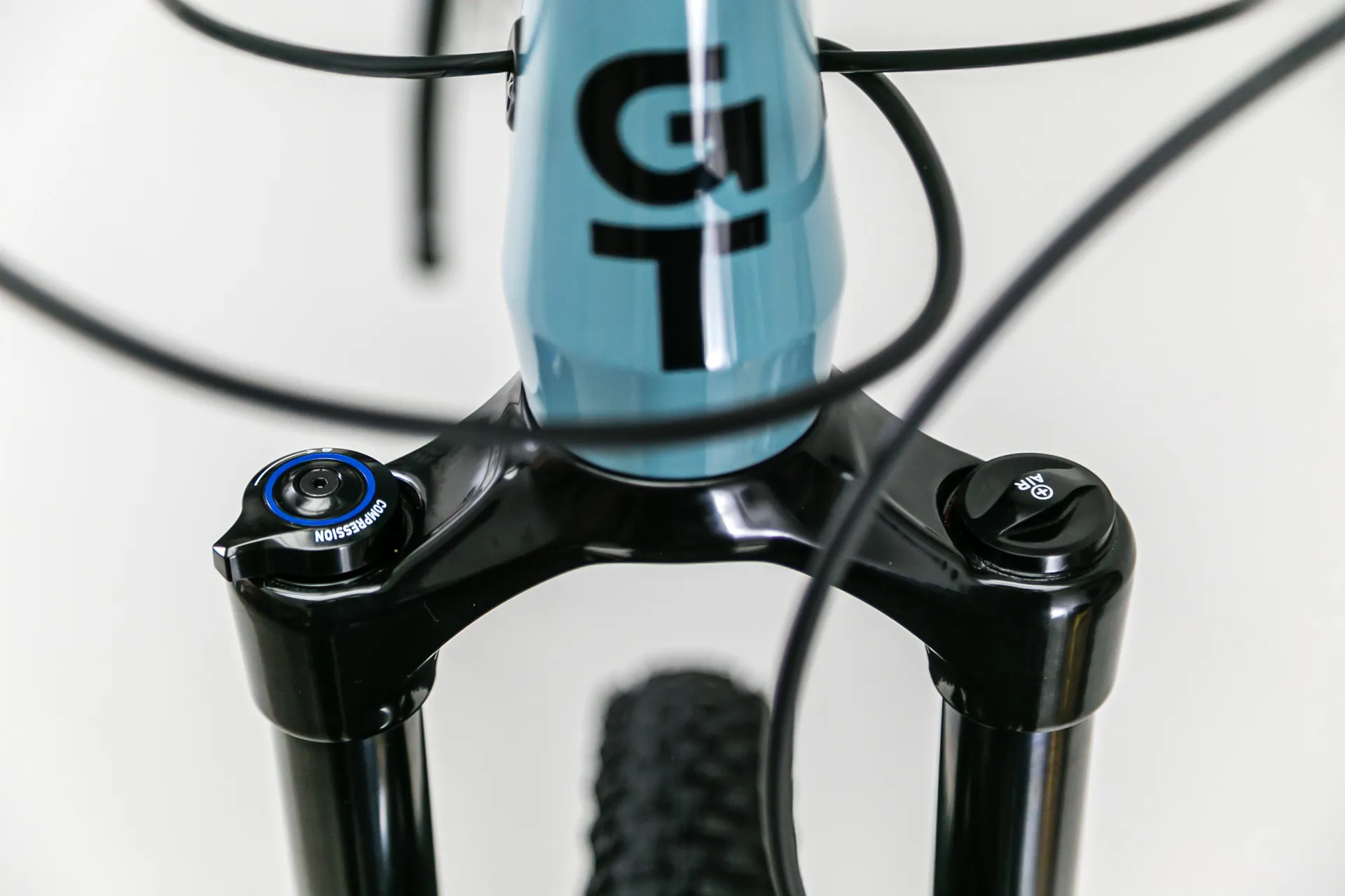 GT Sensor Sport Full Suspension Mountain Bike June Gloom