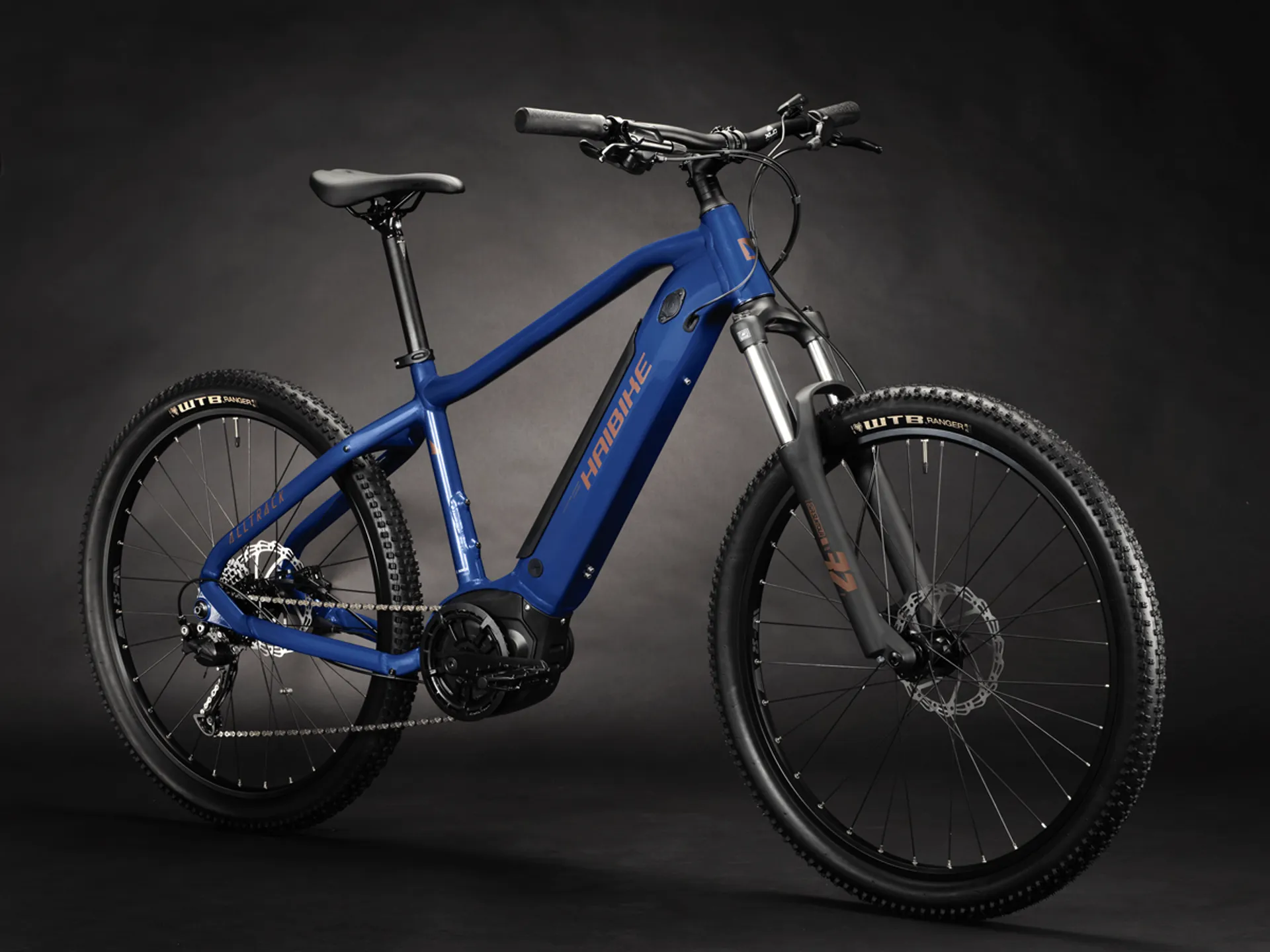 Haibike AllTrack 4 Electric Hardtail Mountain Bike Gloss Blue