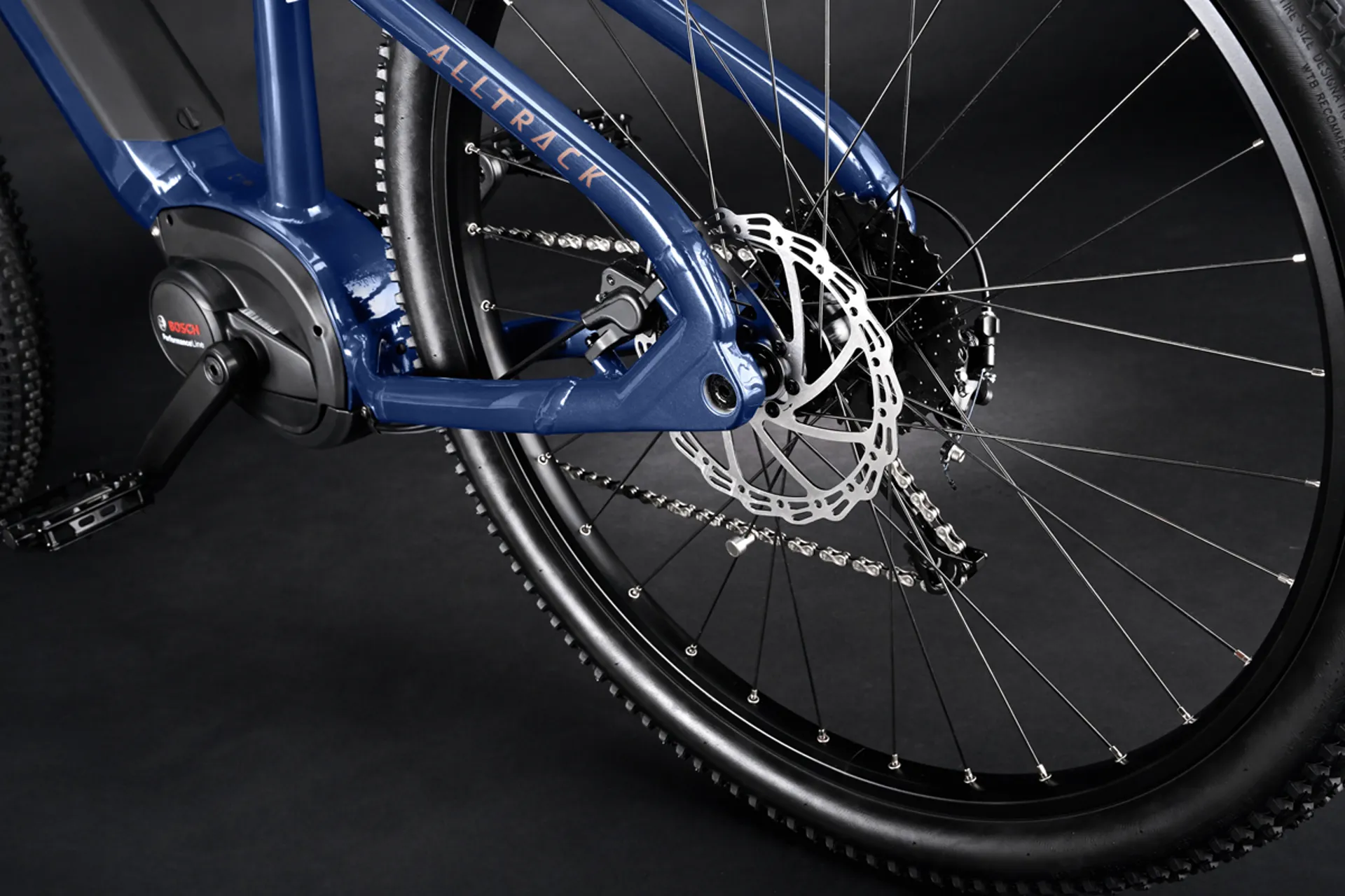 Haibike AllTrack 4 Electric Hardtail Mountain Bike Gloss Blue