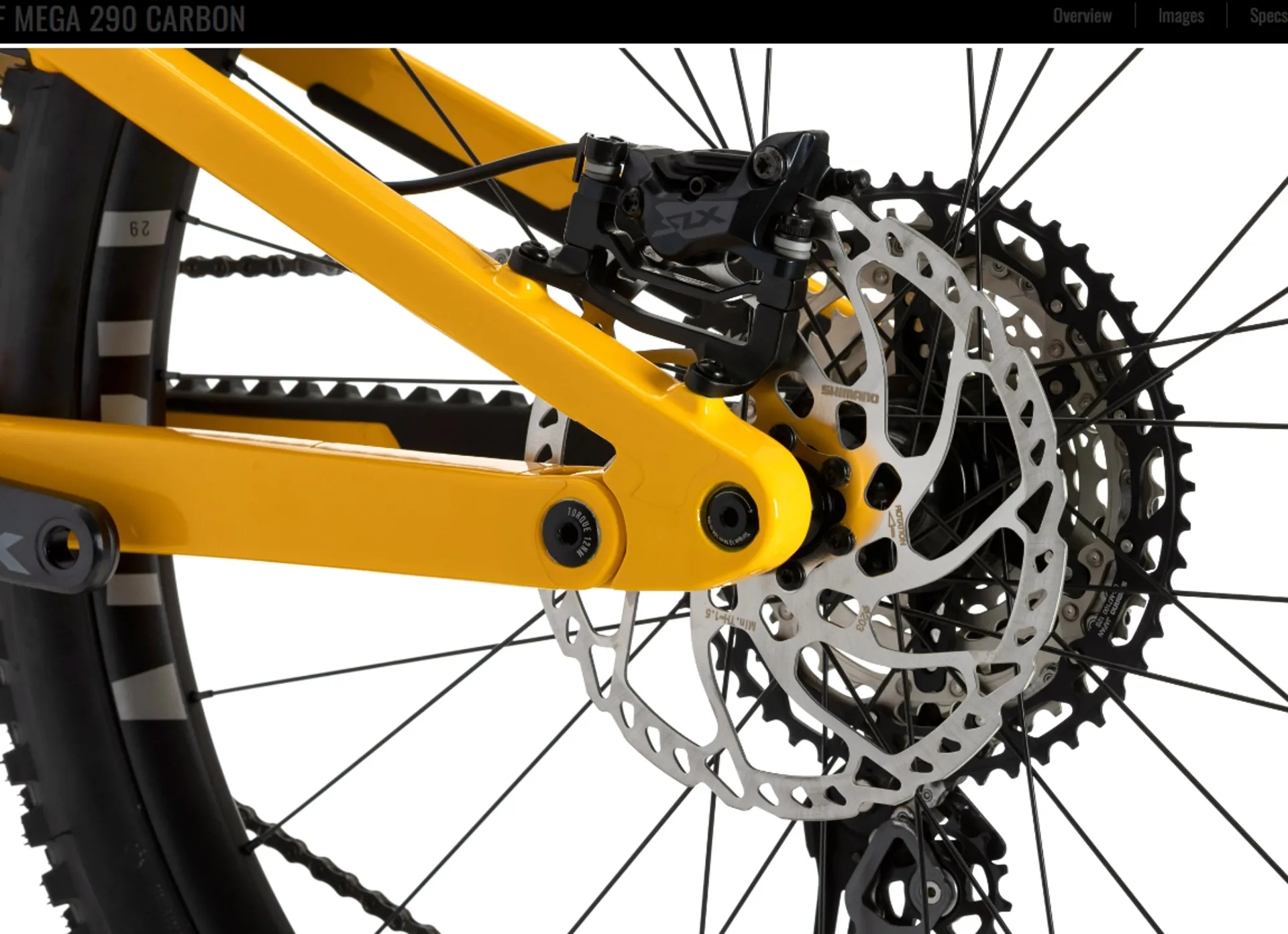 Nukeproof Mega 290 Carbon Elite Enduro Bike Factory Yellow