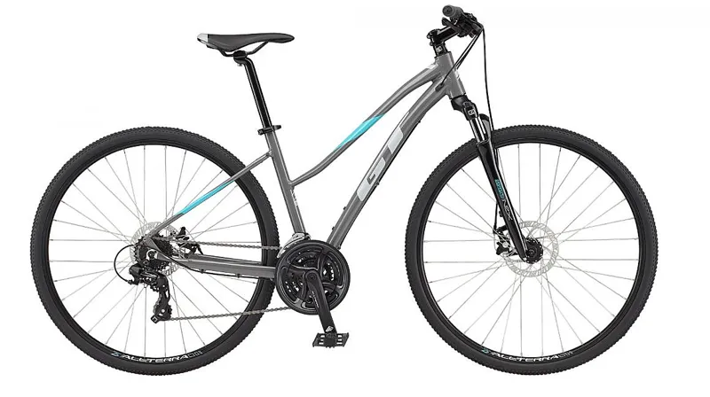 GT Transeo Comp Step-Through Hybrid Bike 2021 Grey