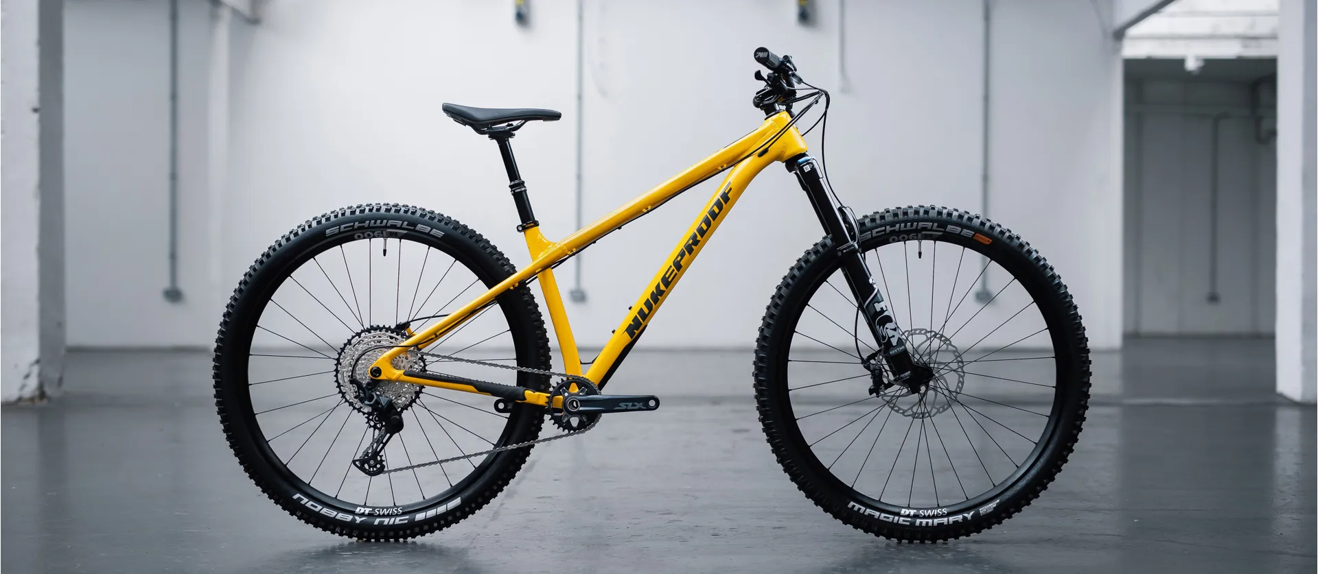 Nukeproof Scout 290 Elite Hardtail Mountain Bike Factory Yellow