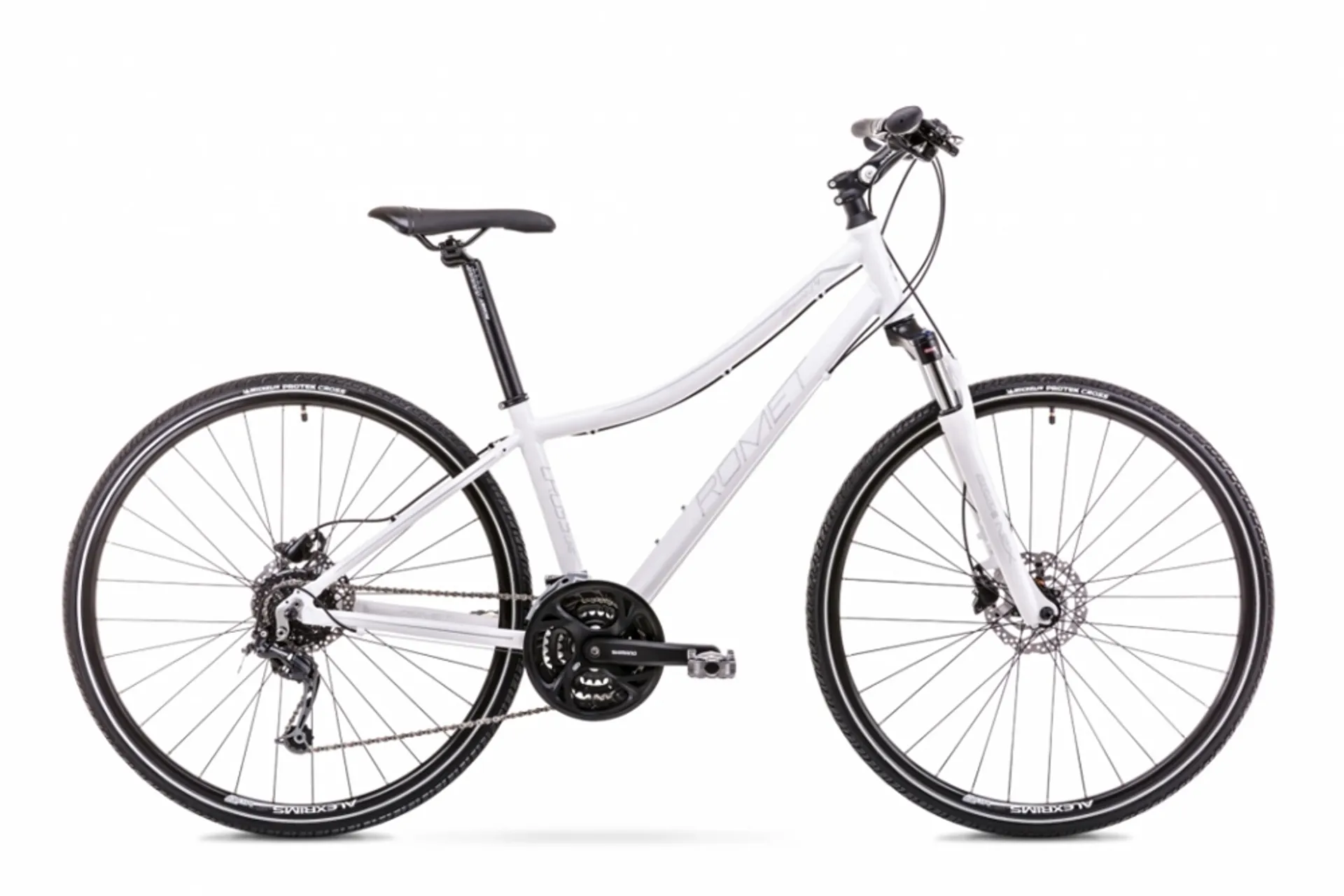 Romet Orkan 4D Ladies Hybrid Bike White